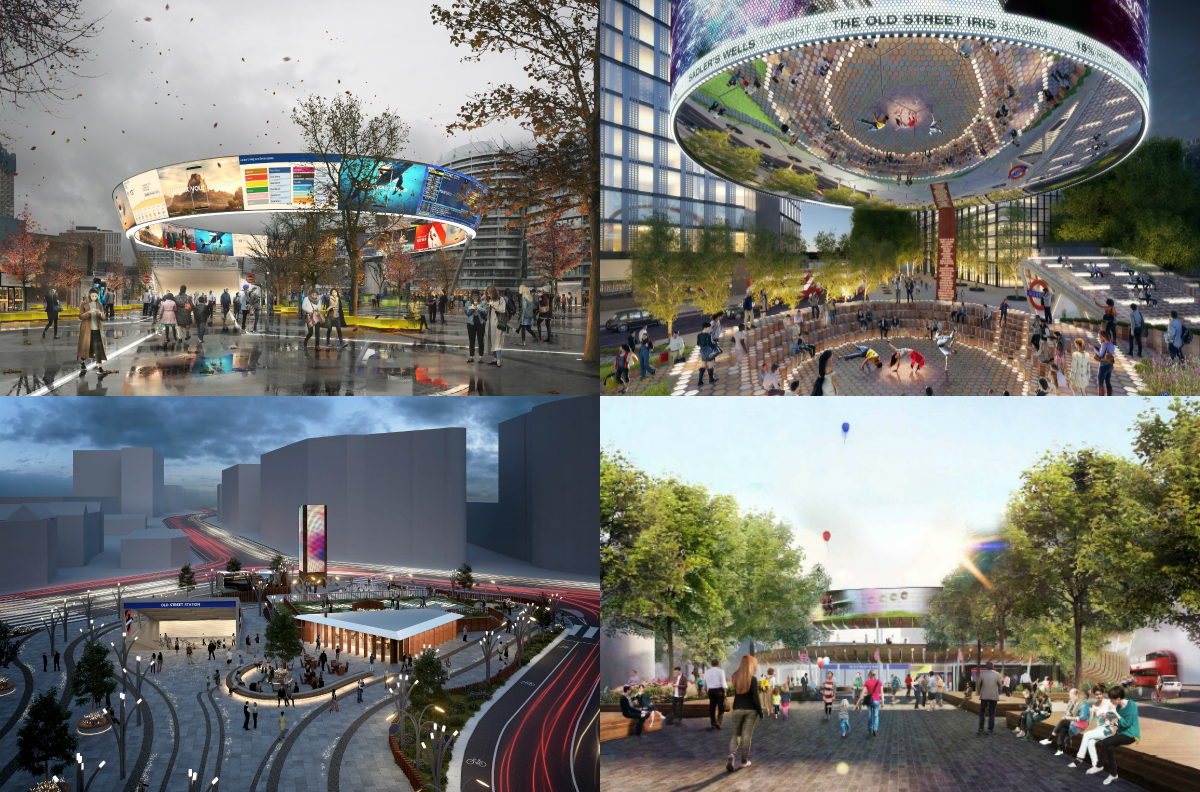 Four winning concepts in Old Street roundabout contest announced
