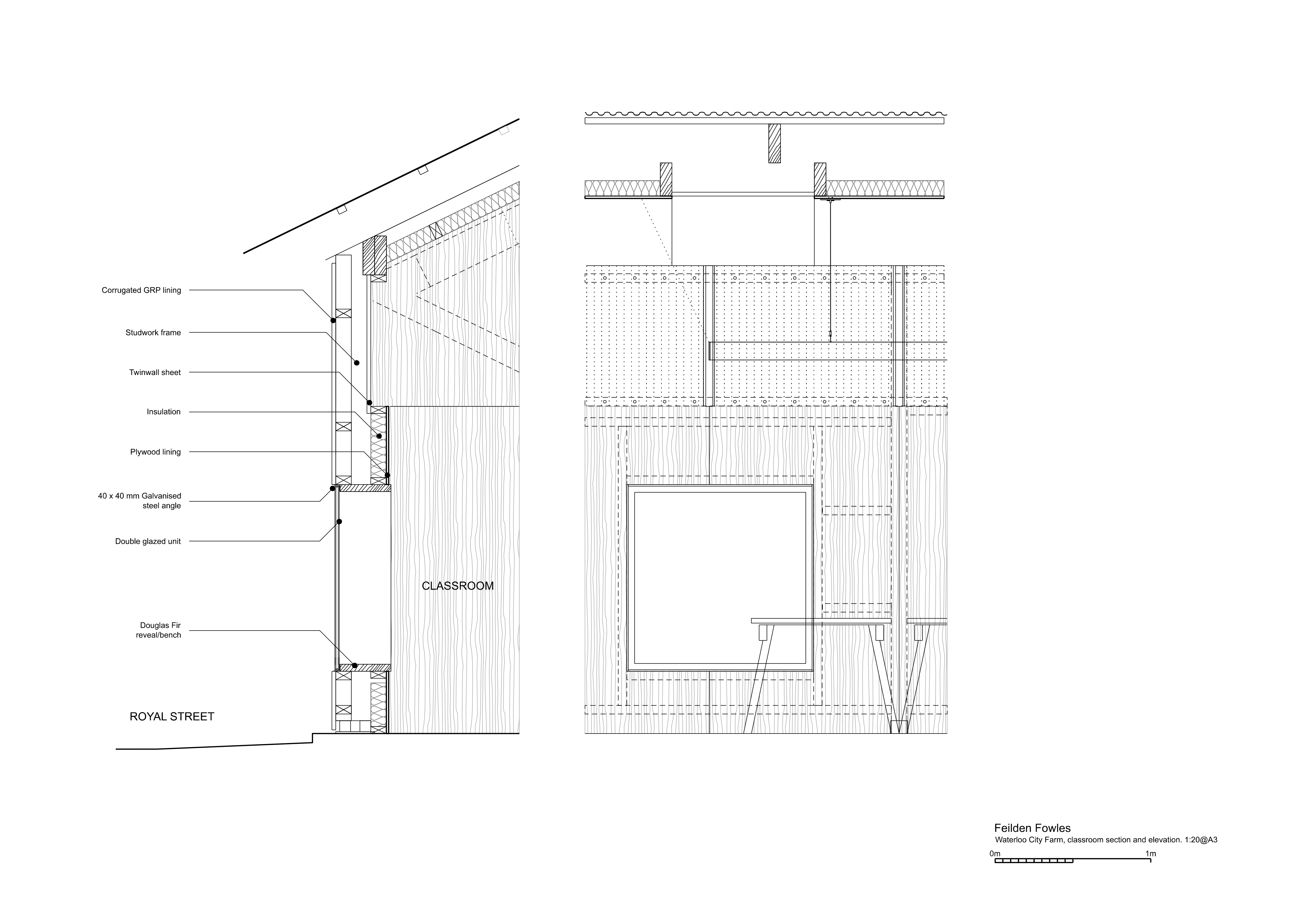 Waterloo City Farm Education Barn by Feilden Fowles