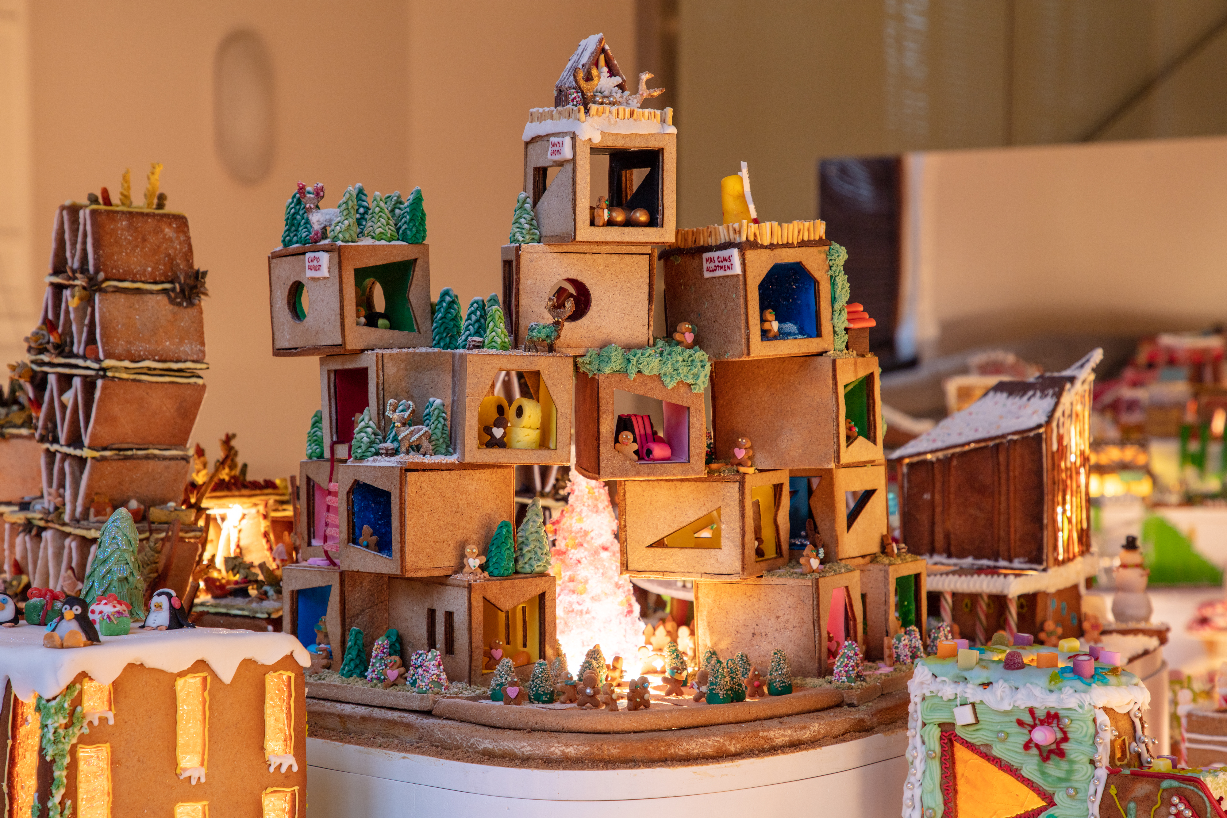 Gingerbread City exhibition designed and baked by leading practices