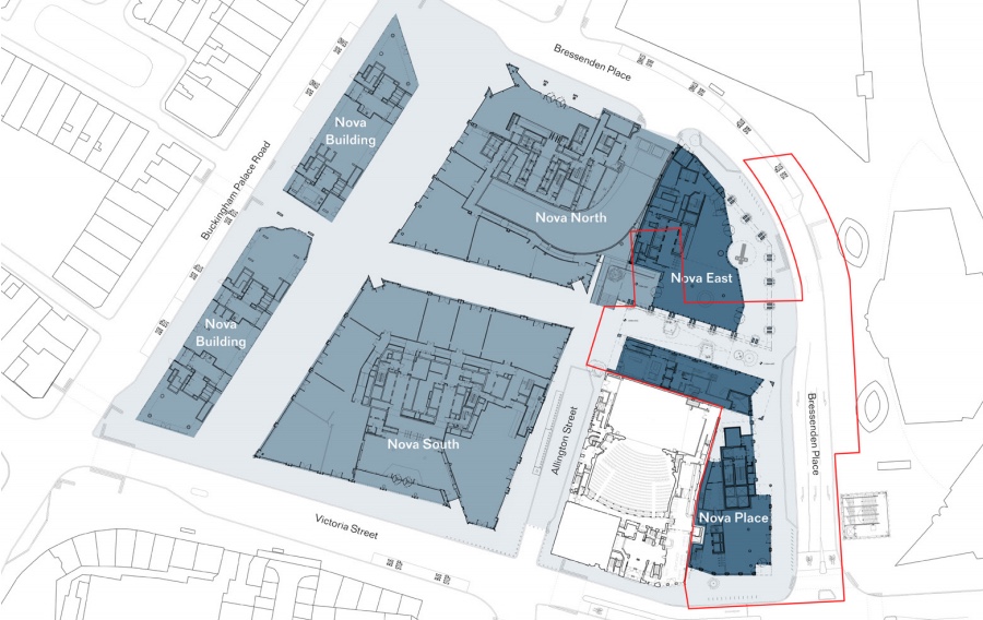 Lynch Architects submits revised plans for Nova Place library scheme