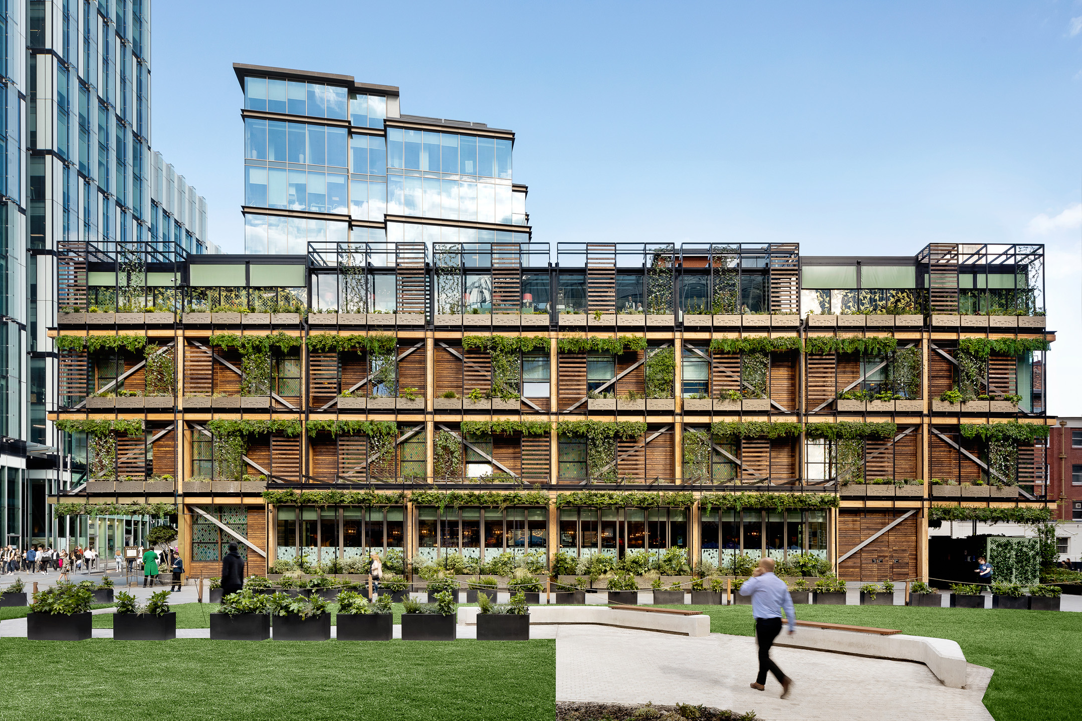 Sheppard Robson designs timber-framed pavilion in Manchester’s ...