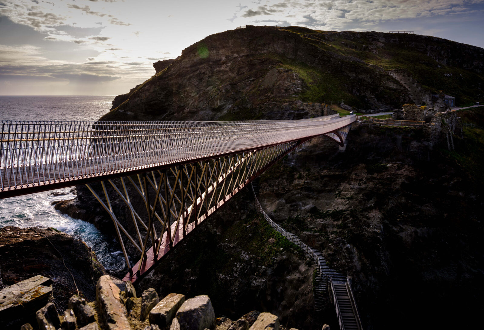 Tintagel Castle double-cantilevered bridge to open this weekend