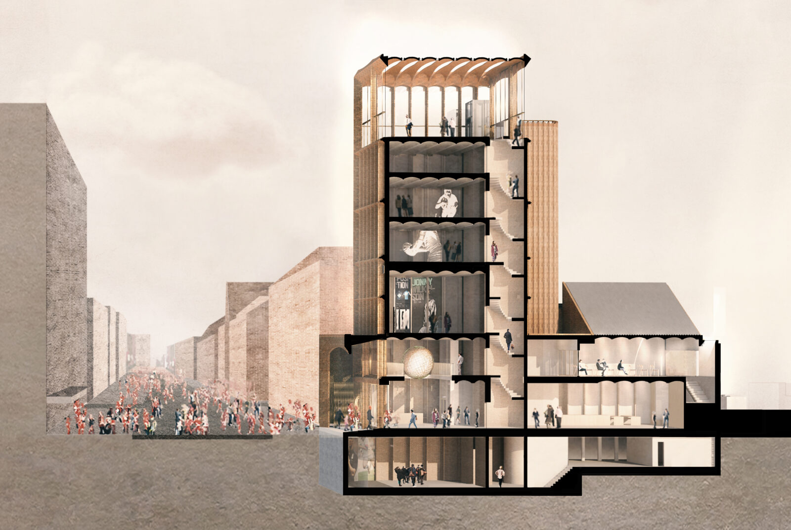 Níall McLaughlin’s global rugby centre starts on site as World Cup gears up