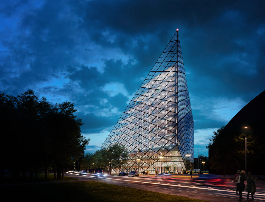 aistudio's £22m glass pyramid in Latvia gets the go-ahead
