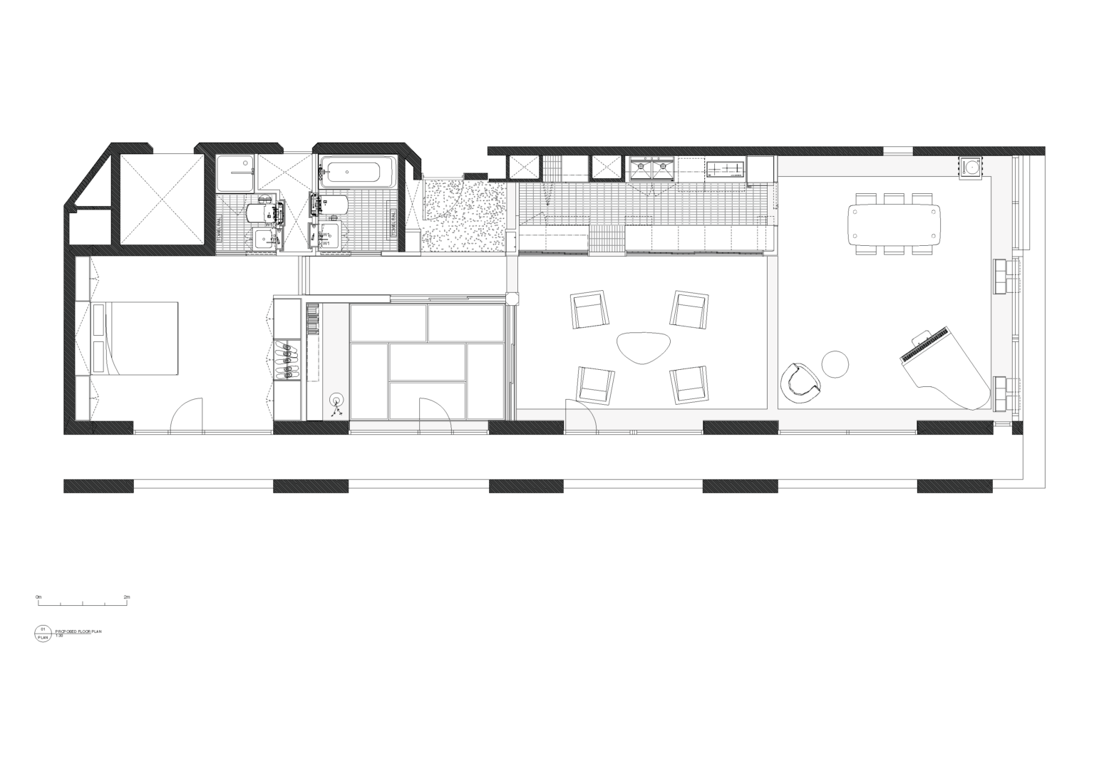 Barbican flat reworked as ‘small universe’ by Takero Shimazaki Architects