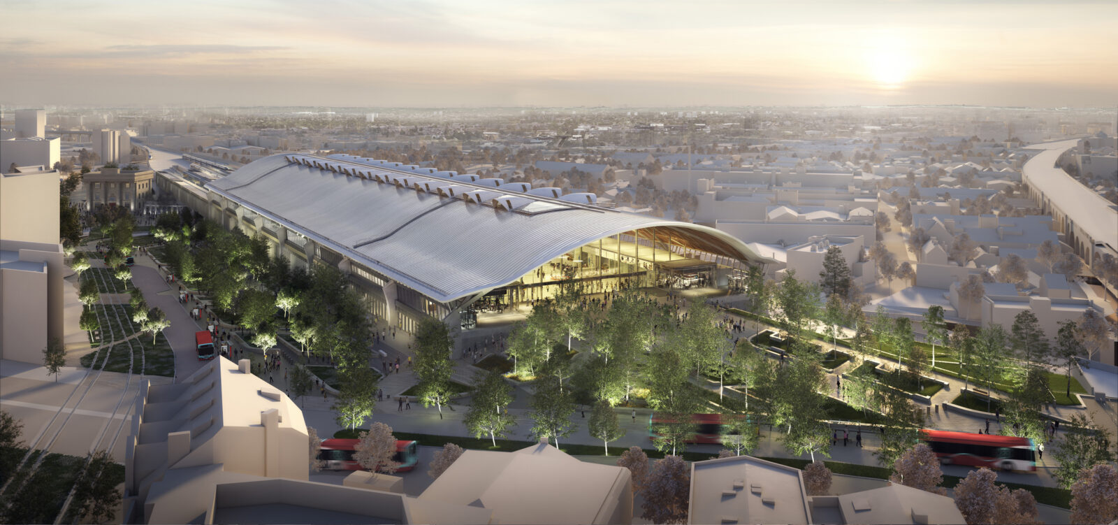 Grimshaw reveals revised designs for new Birmingham HS2 station