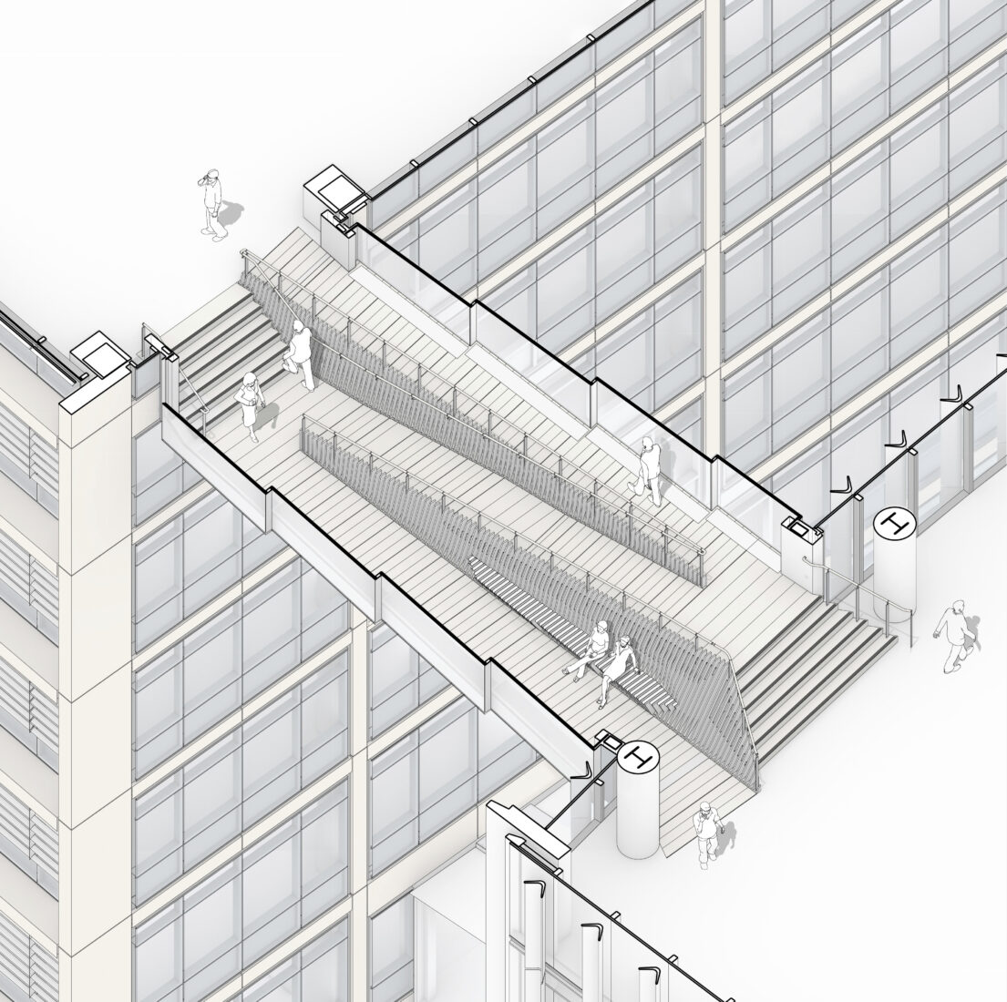 WilkinsonEyre completes pair of monocoque-structure link bridges in ...