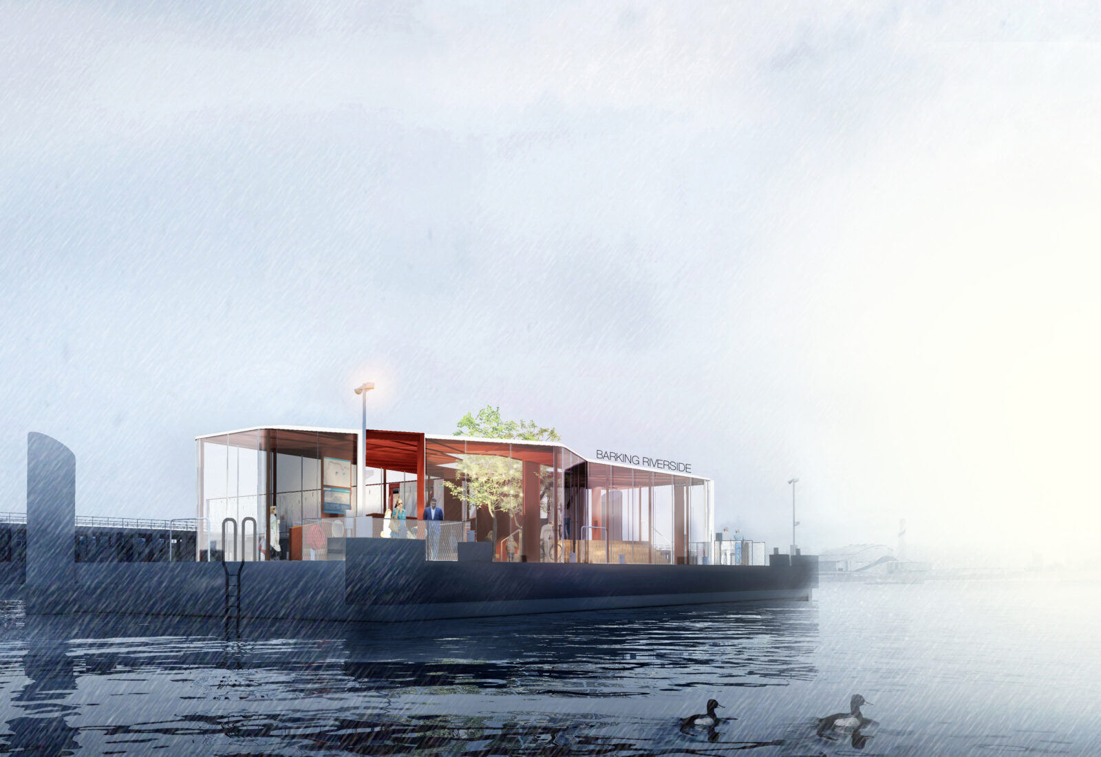 Duo designs river pier for Barking Riverside