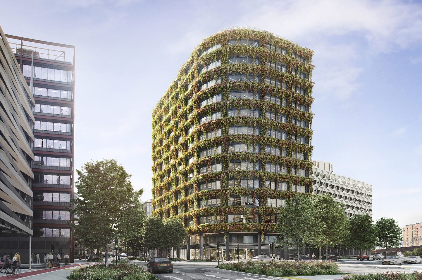 Make unveils plans for 11-storey Salford office with living façade