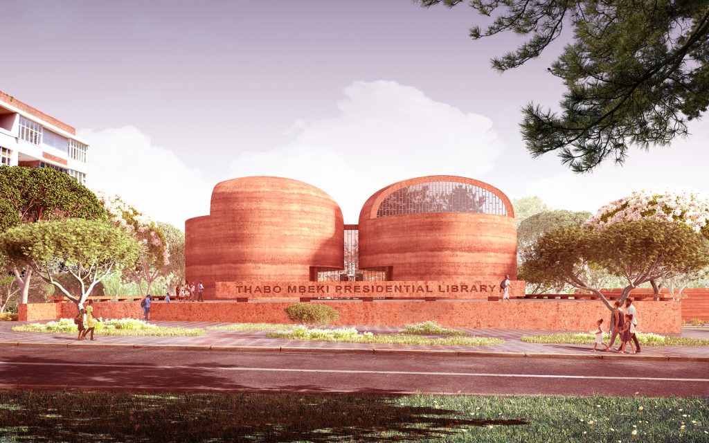 David Adjaye unveils designs for rammed earth library in Johannesburg