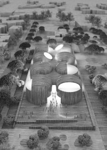 David Adjaye unveils designs for rammed earth library in Johannesburg