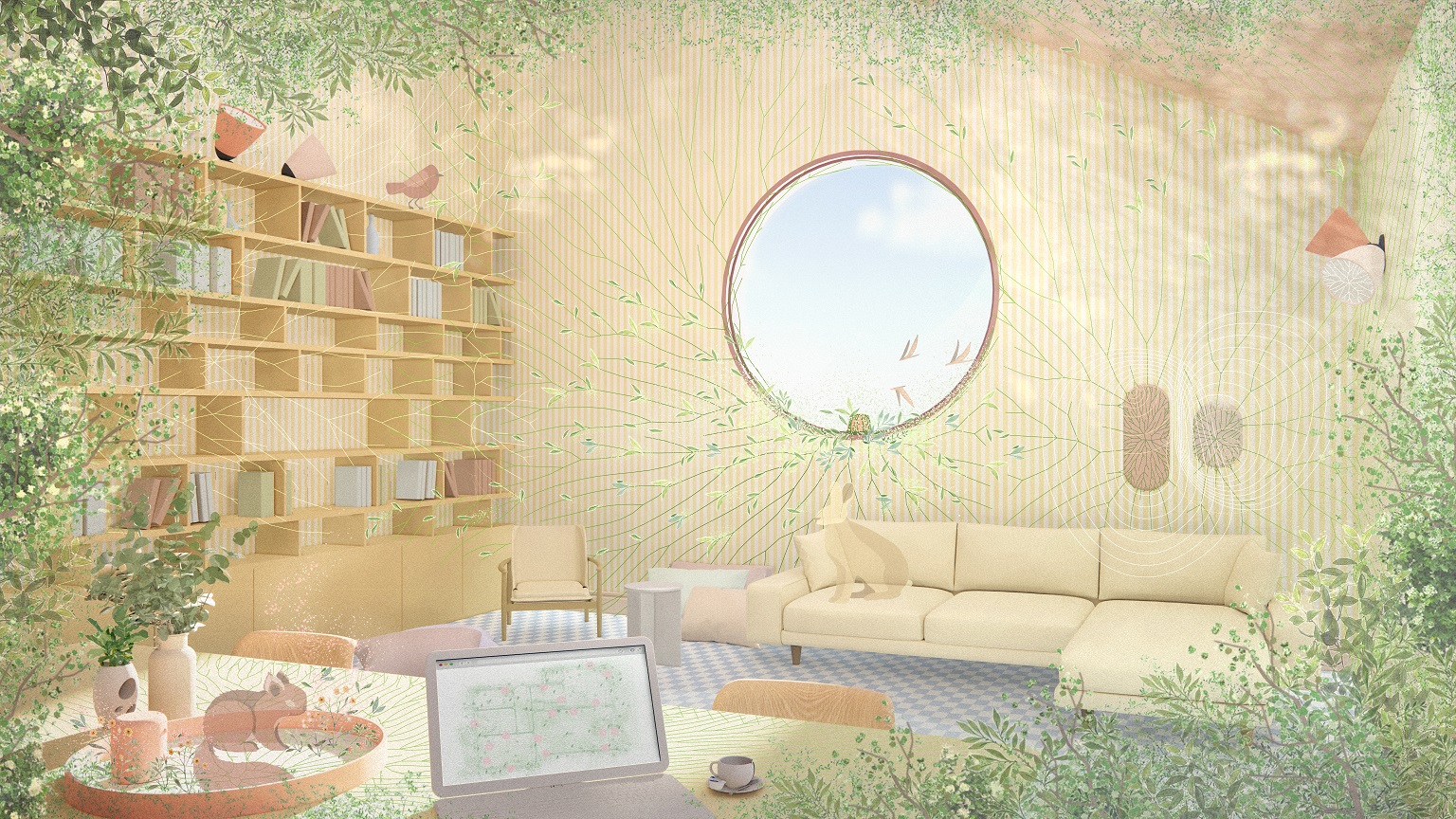 Haptic team’s biophilic home-working vision wins £10k Davidson Prize