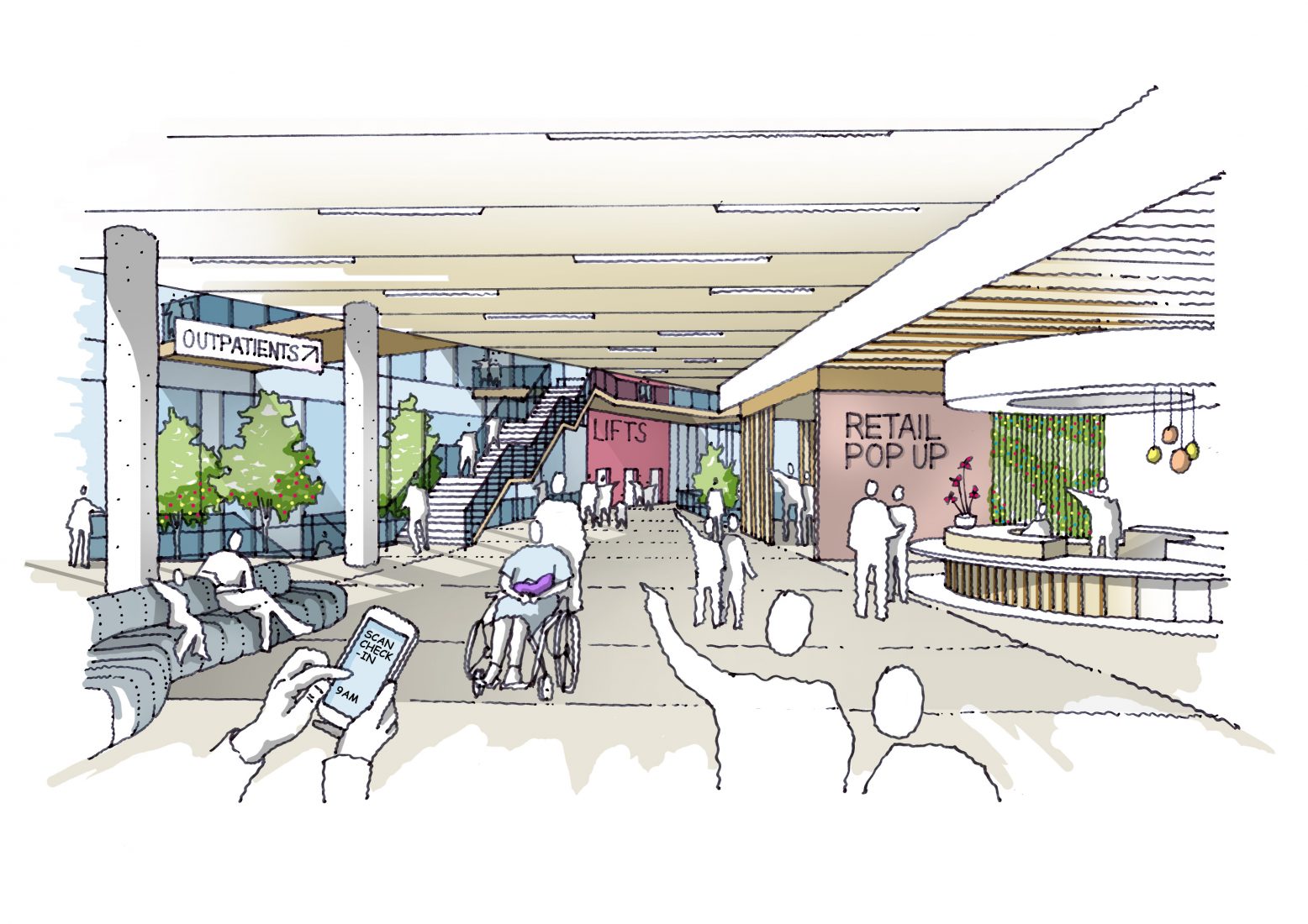 BDP reveals images of contest-winning designs for £600m Leeds hospitals