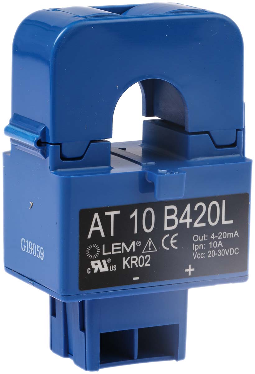 LEM AT Series Current Sensor, 10A, 4 → 20mA Output Current | AT 10 ...