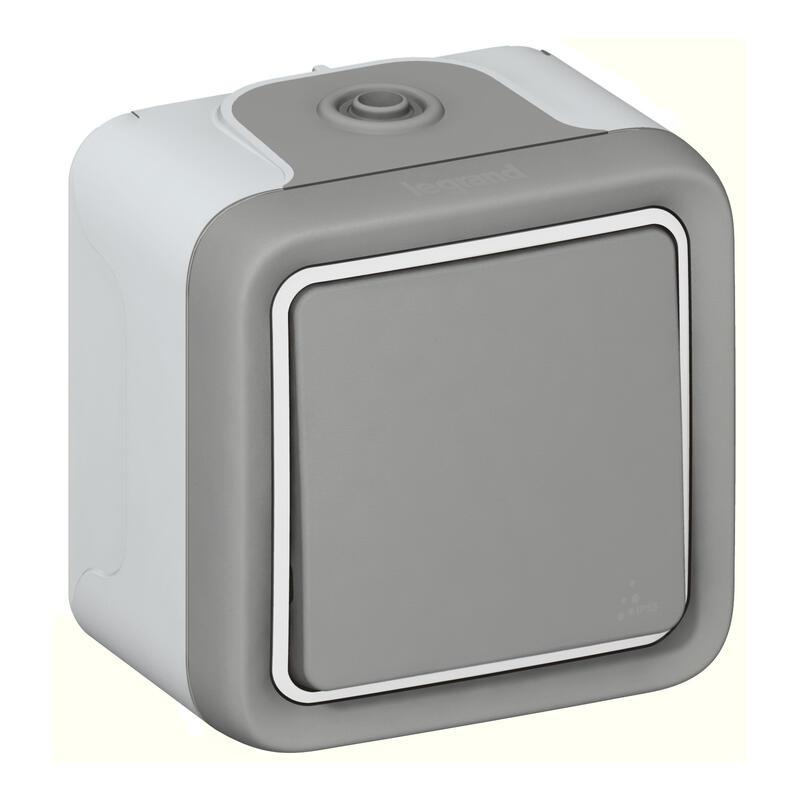 Legrand Grey Push Button Light Switch, 1 Way | 069968 | ET24167826 ...