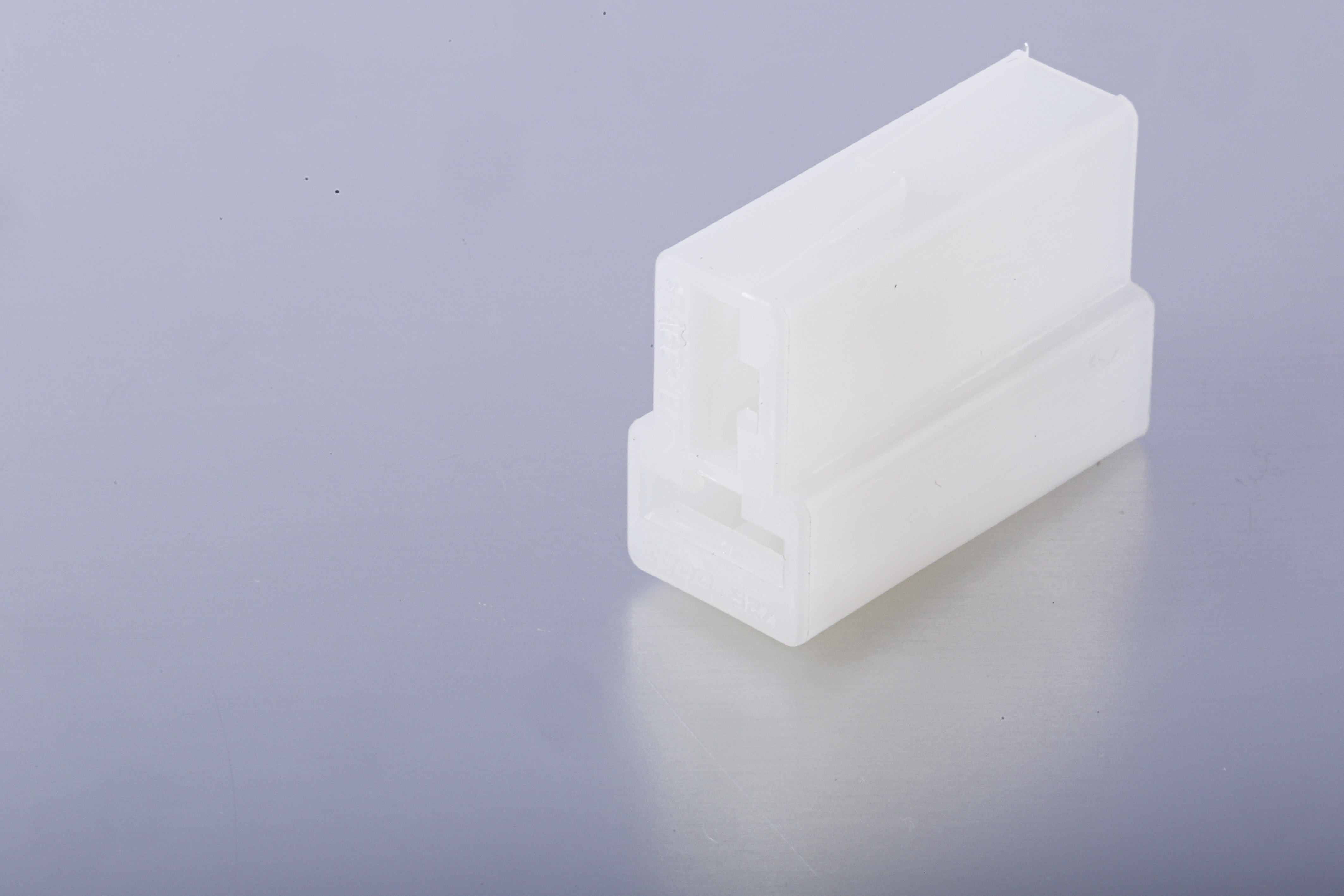 TE Connectivity AMP FASTIN-FASTON Series, 2 Way Nylon 66 Crimp Terminal Housing, Natural ...