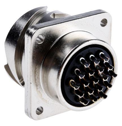 ITT Cannon CA-COM Series, 19 Way Box Mount MIL Spec Circular Connector ...
