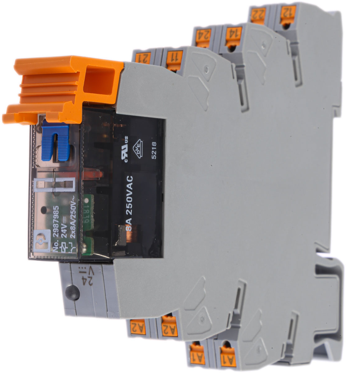 Phoenix Contact PLC-RPT Series 24V Dc DIN Rail Interface Relay Module ...