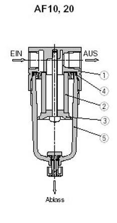 C2SF | SMC | SMC Bowl Assembly For Manufacturer Series AF/AFD/AFM20