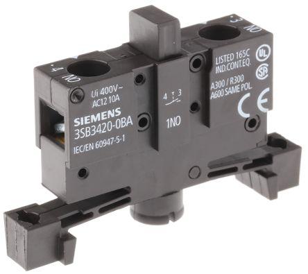 Siemens Siemens 3SB3 Contact Block 1NO Screw Terminal | 3SB3420-0BA ...