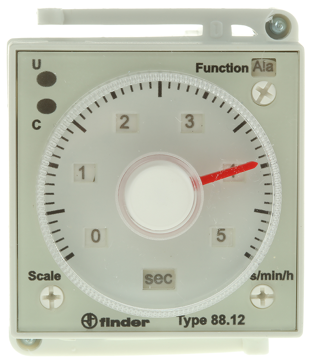 Finder Multi Function Timer Relay, 8-Pin Connector, 0.05-10 Min, 0.05 ...