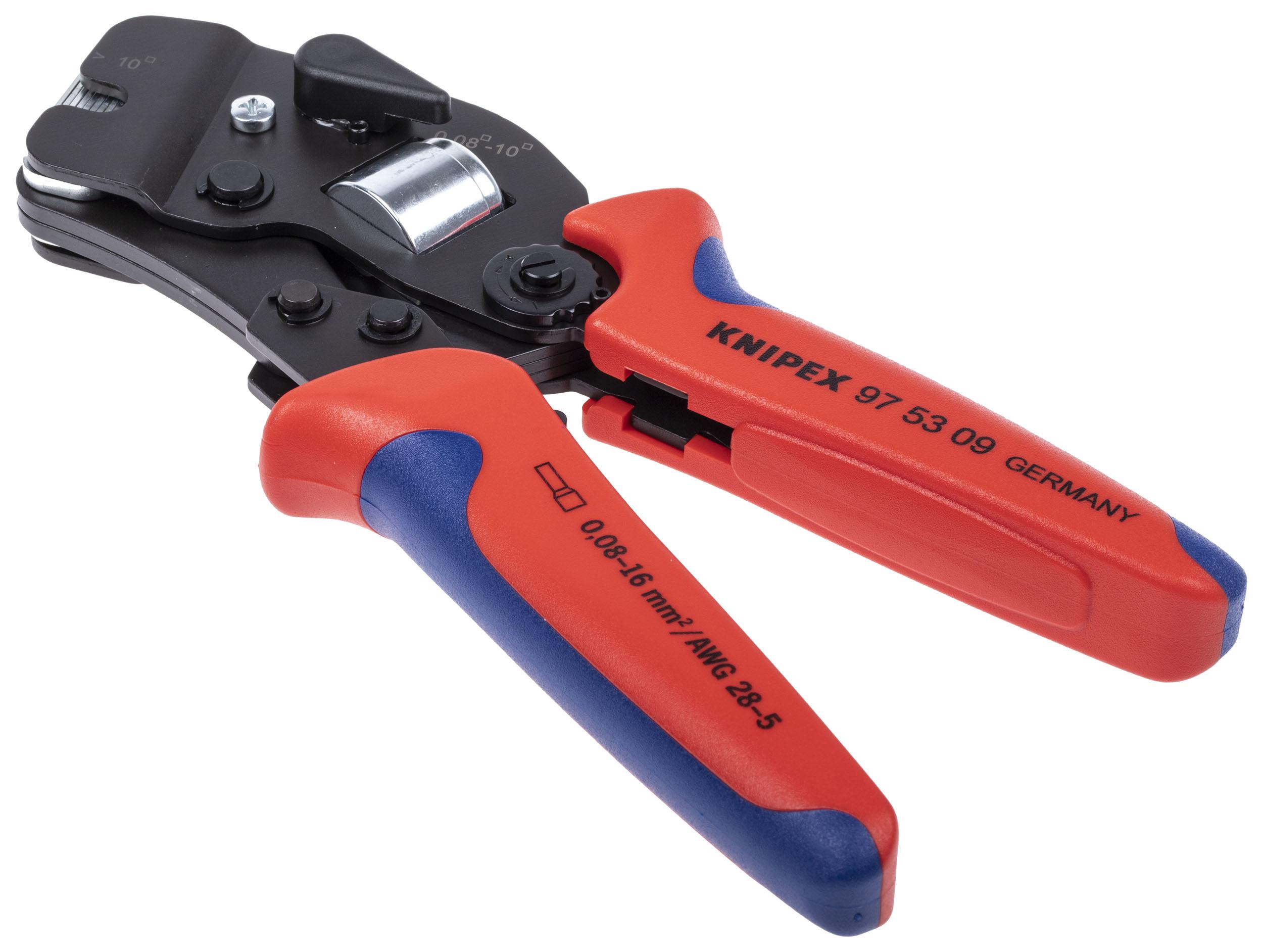 Knipex Crimping Tool for Bootlace Ferrule, 28 → 7 AWG | 97 53 09 ...