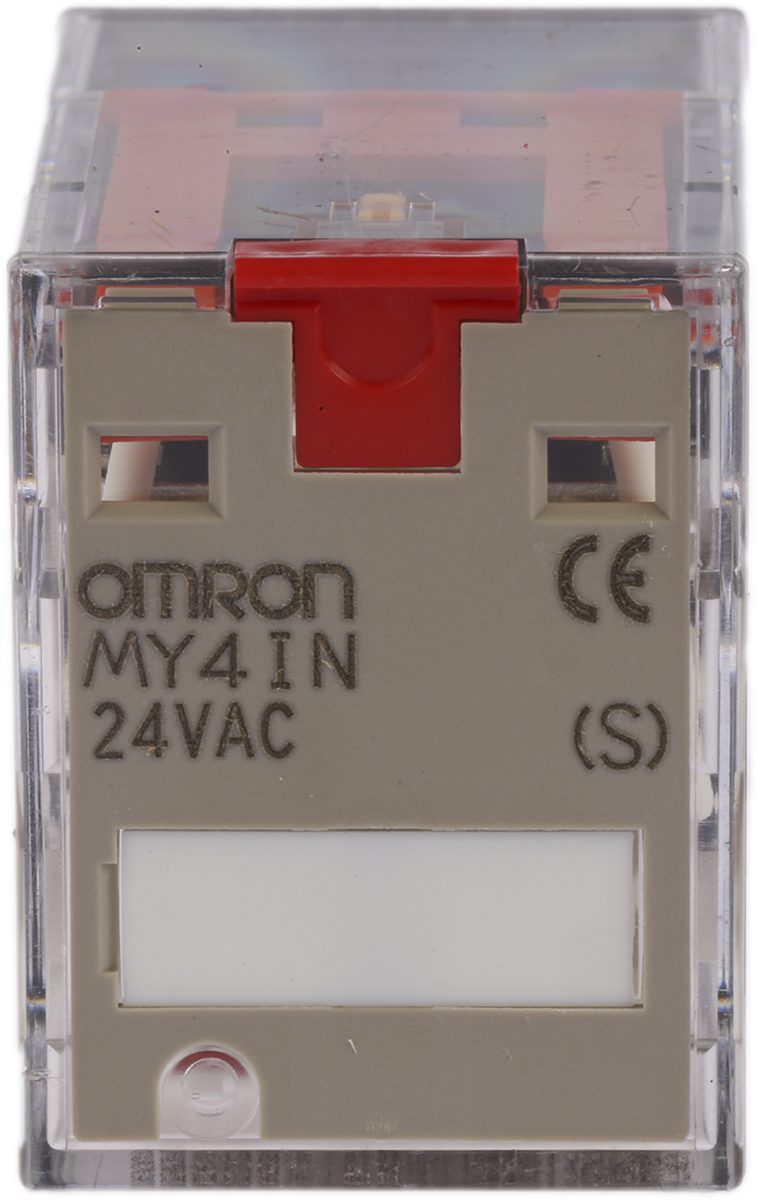 Omron Plug In Power Relay, 24V Ac Coil, 5A Switching Current, 4PDT ...