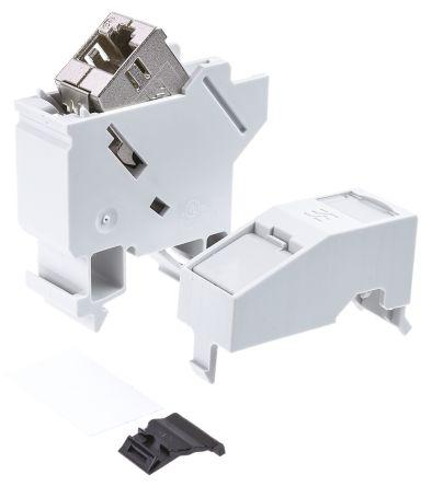 RJ45 Interface Module, DIN Rail Mount, Male, 2 Pole, 1A, 60mm | IE-XM ...