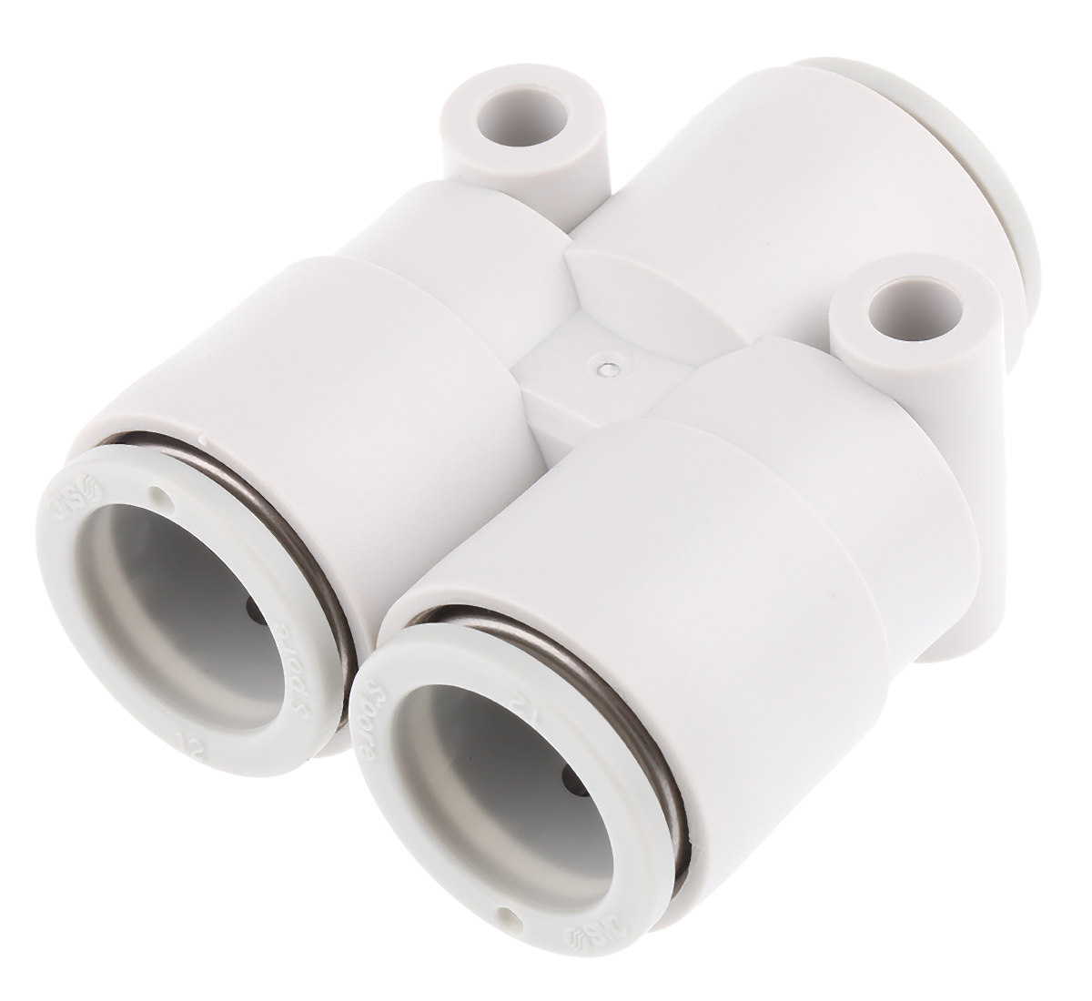 SMC KQ2 Pneumatic Y Tube-to-Tube Adapter, Push In 12 Mm X Push In 12 Mm X Push In 12 Mm | KQ2U12 ...
