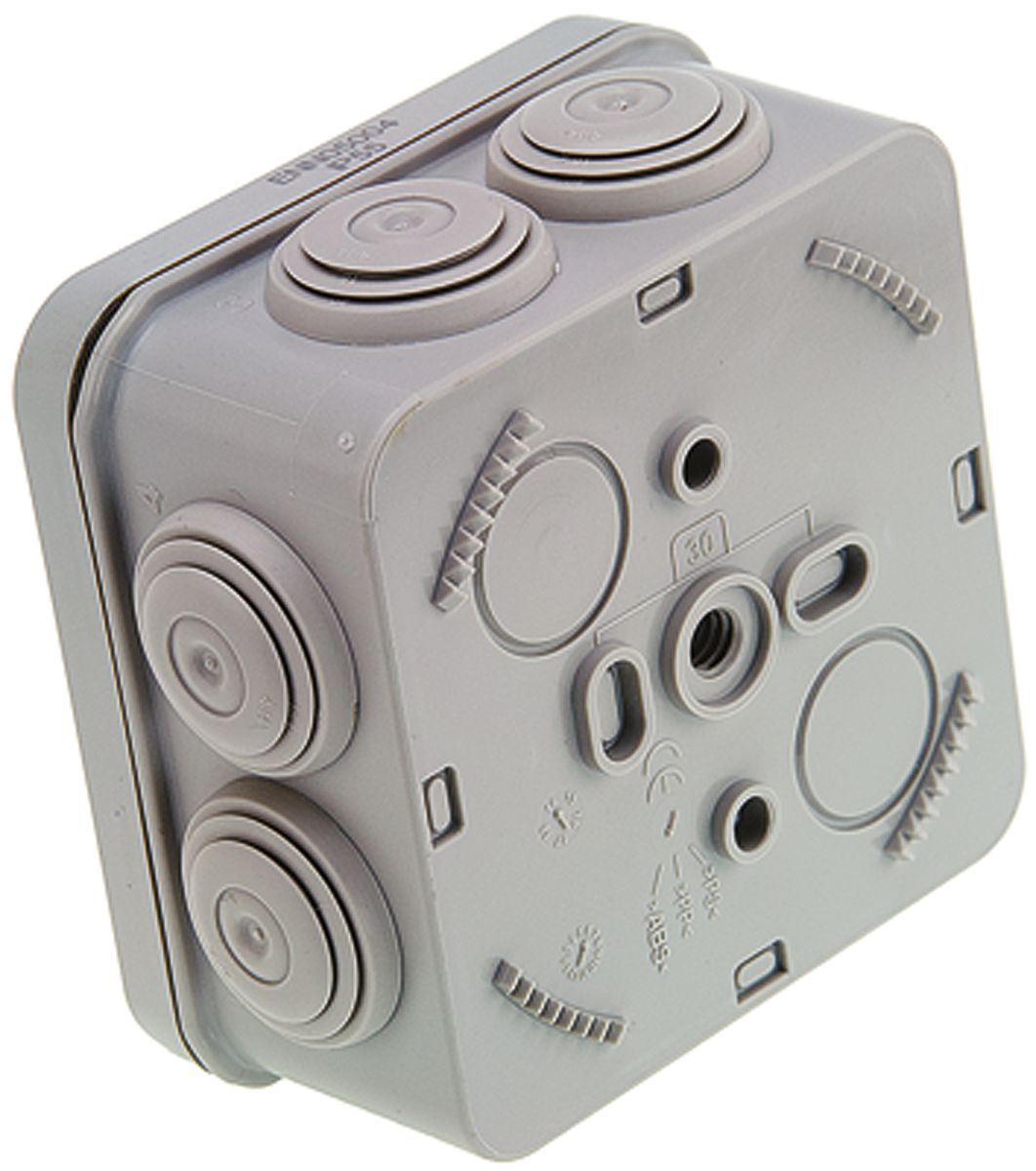 ABS IP55 Junction Box, 80 X 45 X 80mm, Grey | ENN05004 | ET13997077 ...