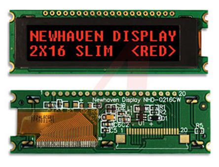NEWHAVEN DISPLAY INTERNATIONAL NHD-0216CW-AR3 LCD Colour Display | NHD ...
