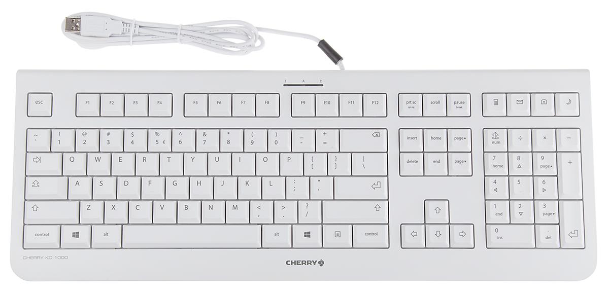 Cherry Wired Grey USB Keyboard, QWERTZ | JK-1068EU-0 | ET16830961 ...