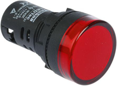 RS Pro Red LED Pilot Light, 22mm Cutout, IP65, 24 V Ac/dc | 763-7909 ...