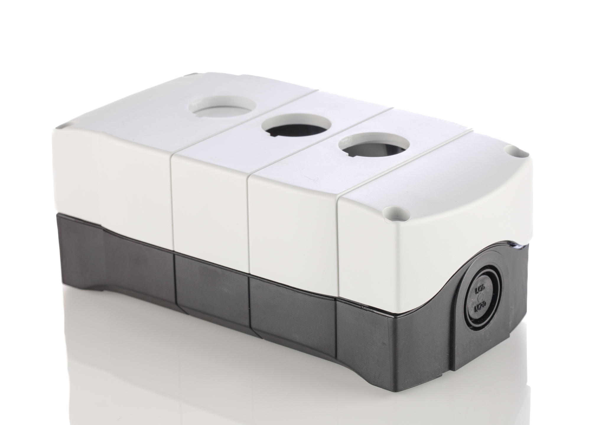 Allen Bradley 800F Push Button Enclosure, 3 Hole Grey, 22mm diameter ...