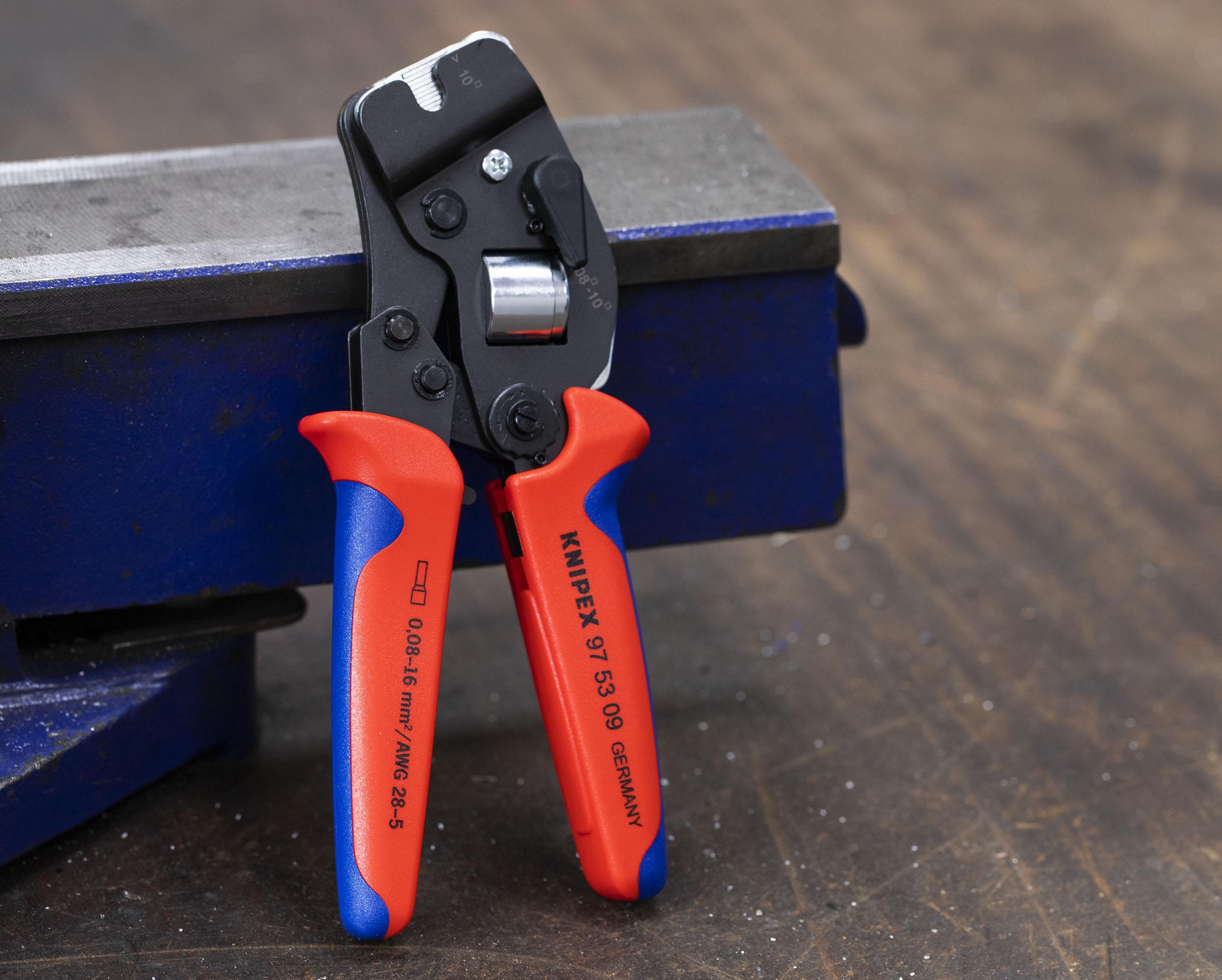 Knipex Crimping Tool for Bootlace Ferrule, 28 → 7 AWG | 97 53 09 ...