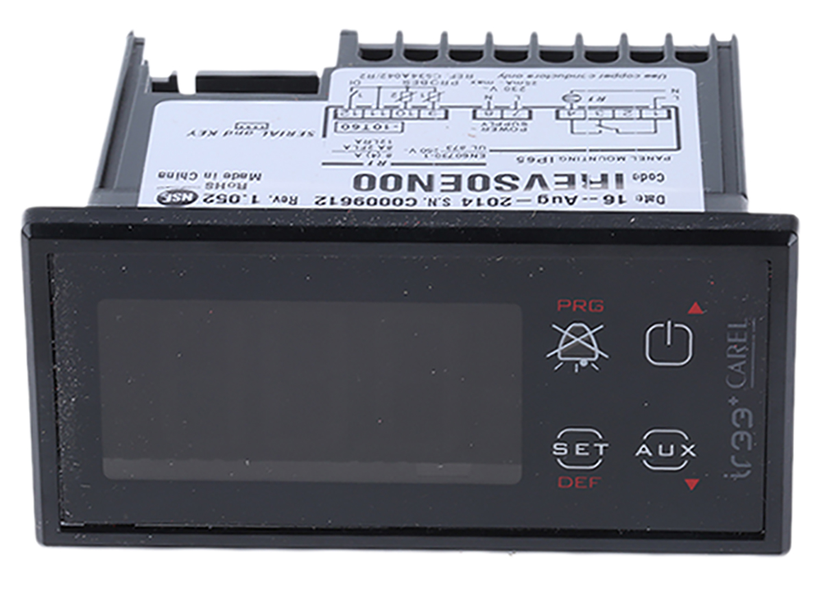Carel IR33+ On/Off Temperature Controller, 76.2 X 34.7mm, NTC Input ...