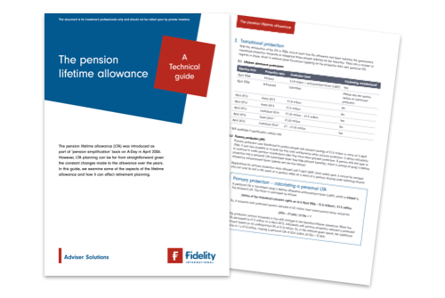 Pensions 'in-depth': the lifetime allowance | Fidelity Adviser Solutions