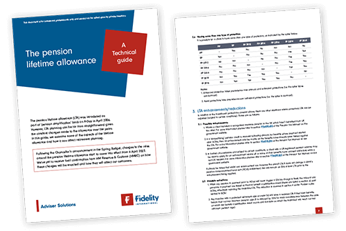 Pensions 'in-depth': the lifetime allowance | Fidelity Adviser Solutions
