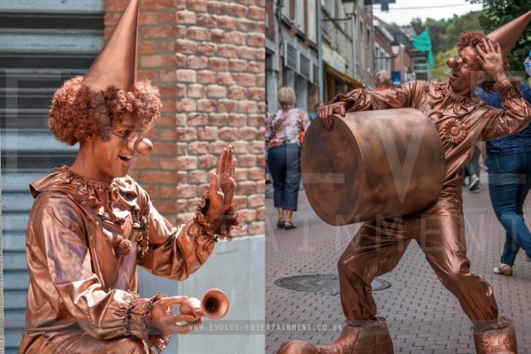Copper Characters| Living Statues | Human Statues