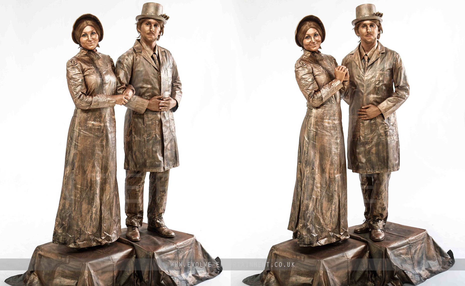 Copper Characters| Living Statues | Human Statues