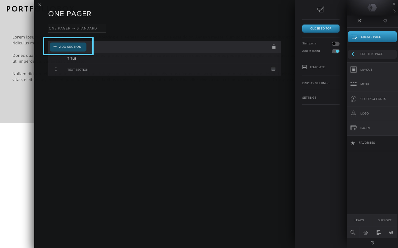 One Pager - A handbook - Portfoliobox