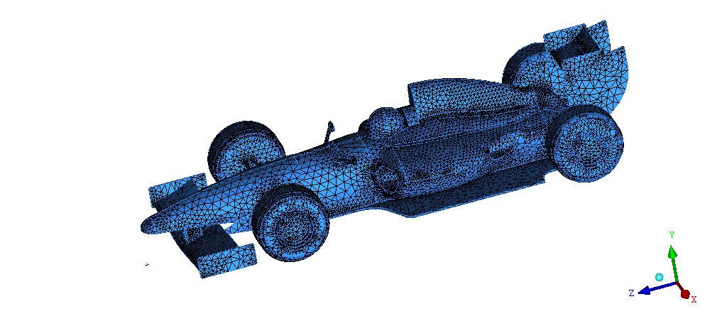 F1 Mesh for Simulation | Mesh for CFD and FEA | FetchCFD