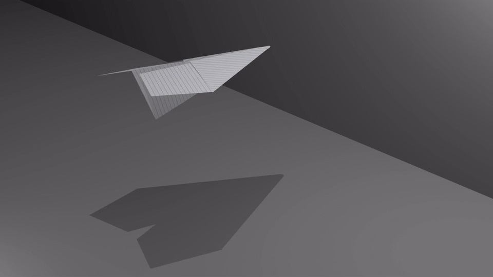 Paper plane | Render 3D Models and Simulations | FetchCFD