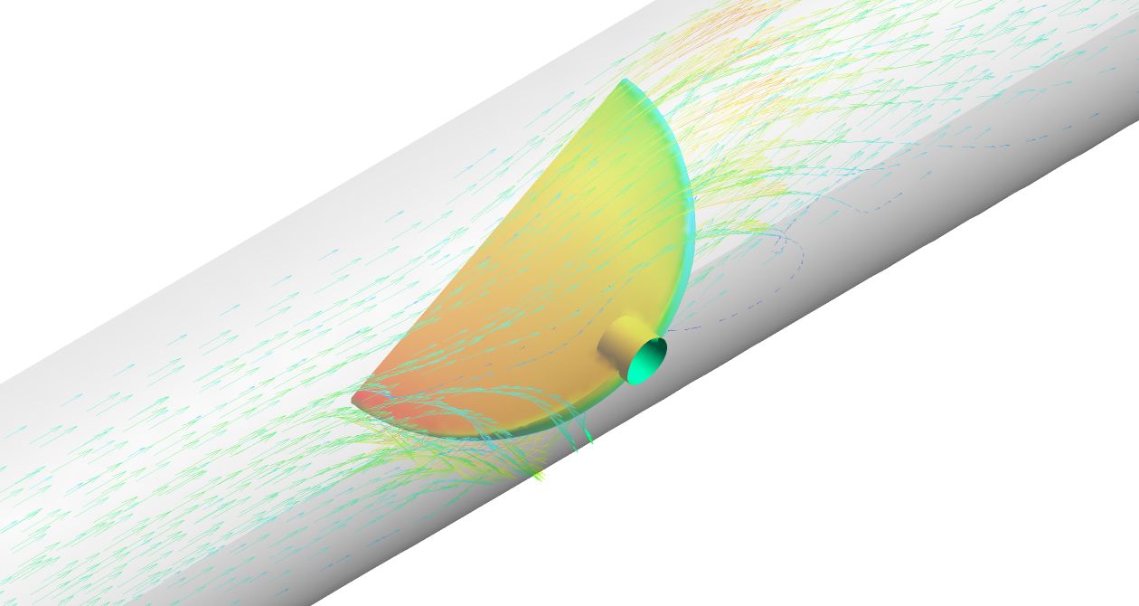 Ionic liquid flow simulation through a butterfly valve | CFD Simulation ...