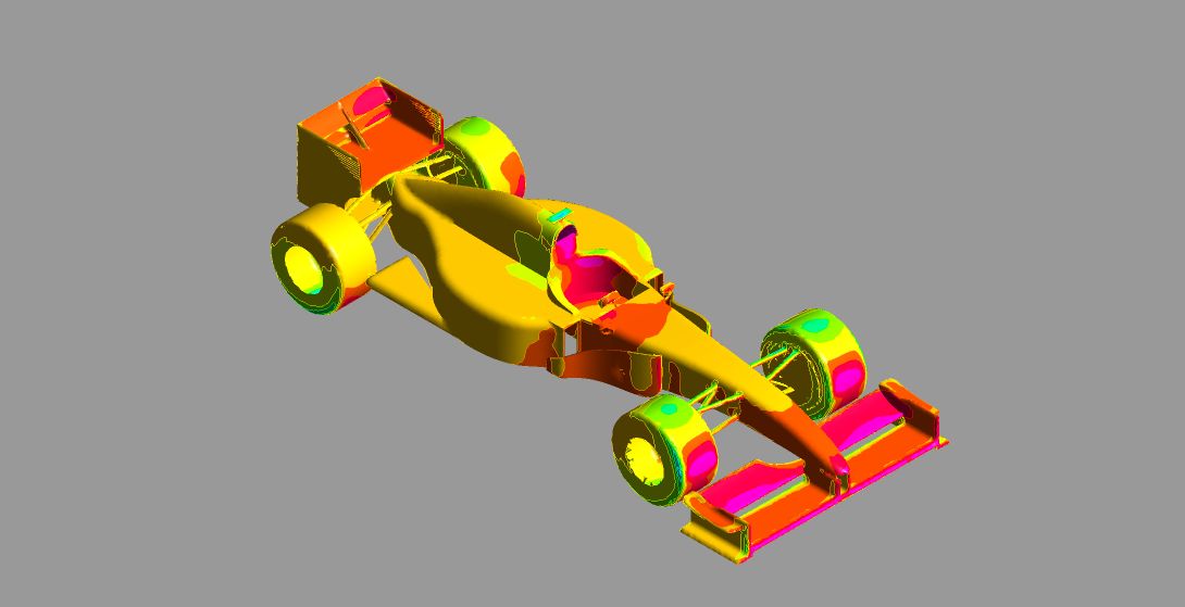 Formula One (F1) Race Car in Augmented Reality