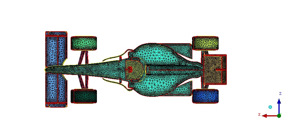 Formula One (F1) Mesh for Simulation | Mesh for CFD and FEA | FetchCFD