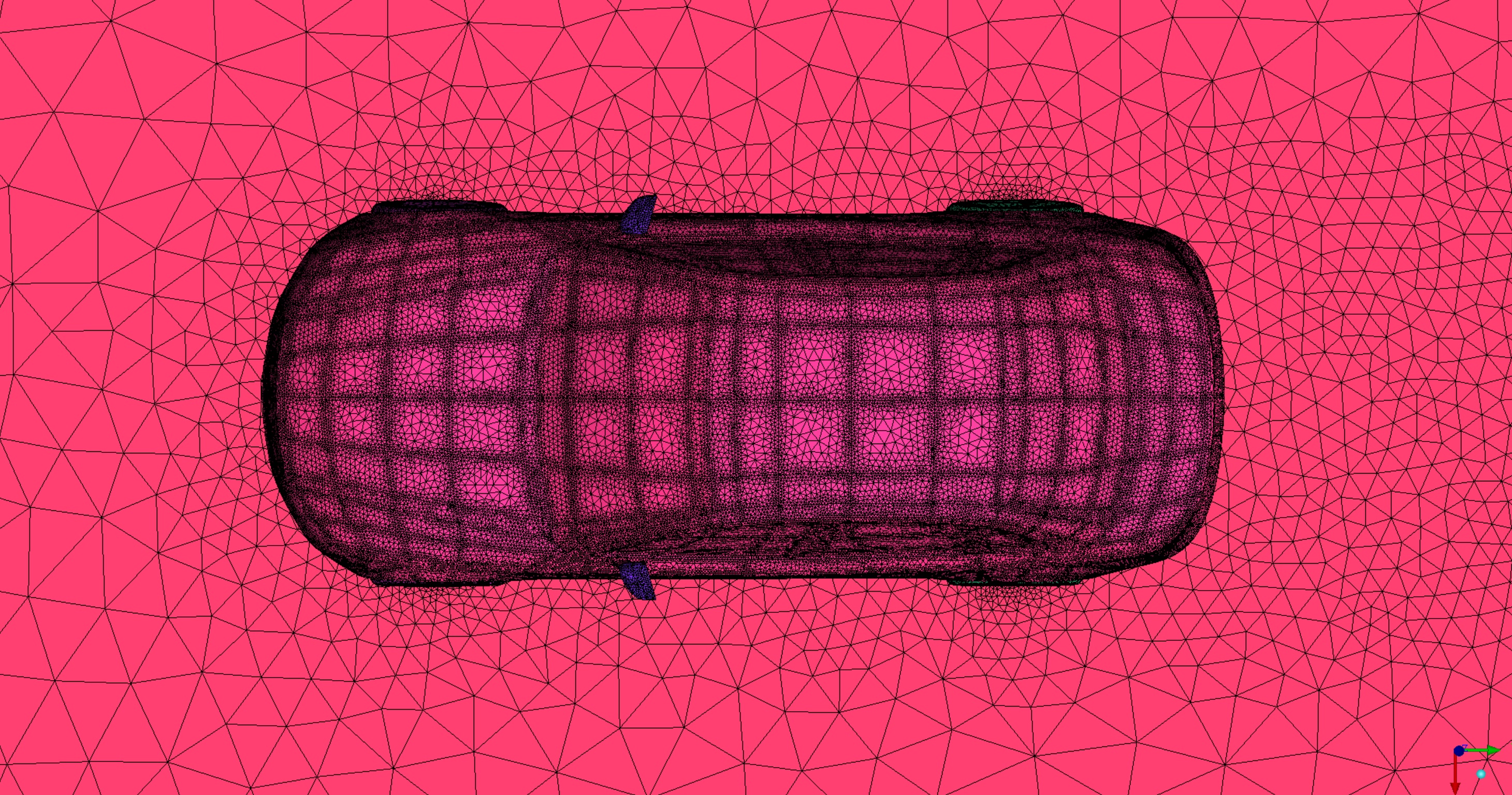 CFD Mesh Audi A4 | Mesh for CFD and FEA | FetchCFD