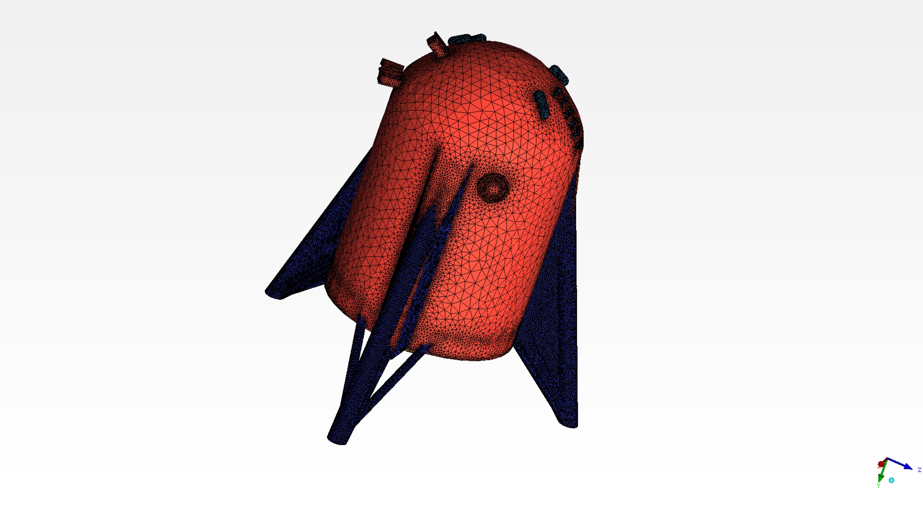 CFD Modeling Mesh SpaceX Starhopper | Mesh for CFD and FEA | FetchCFD