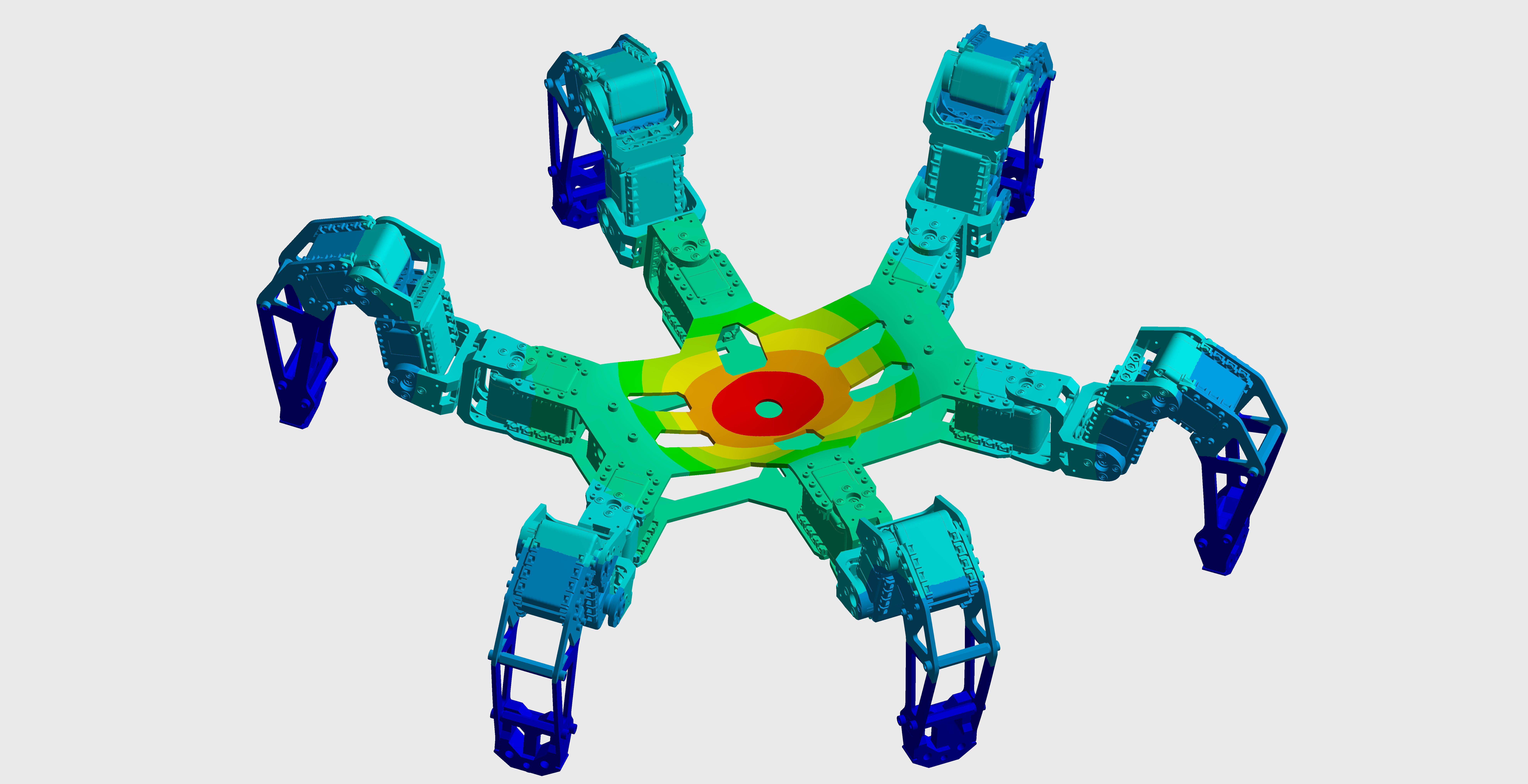 FEM Simulation Hexapod | FEA Simulations | FetchCFD