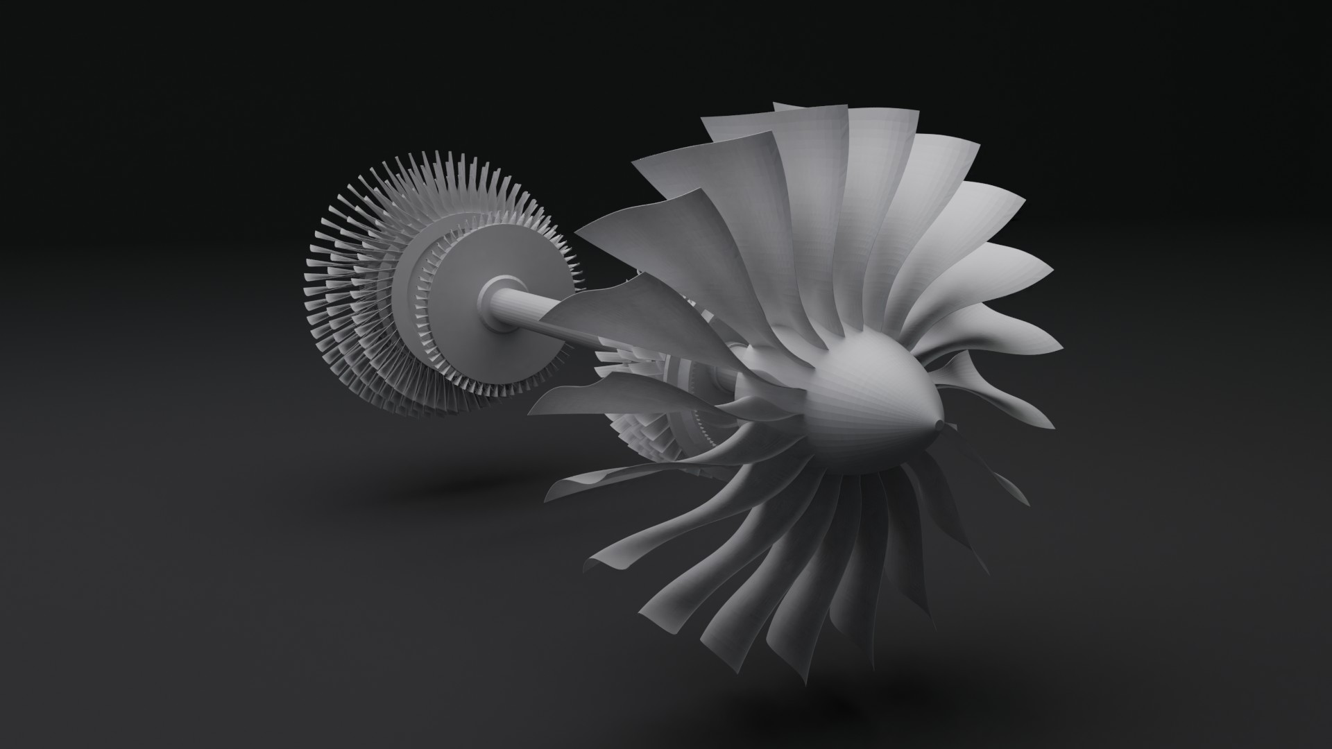 Pratt and Whitney Turbofan Engine 3D Model | 3D Models | FetchCFD